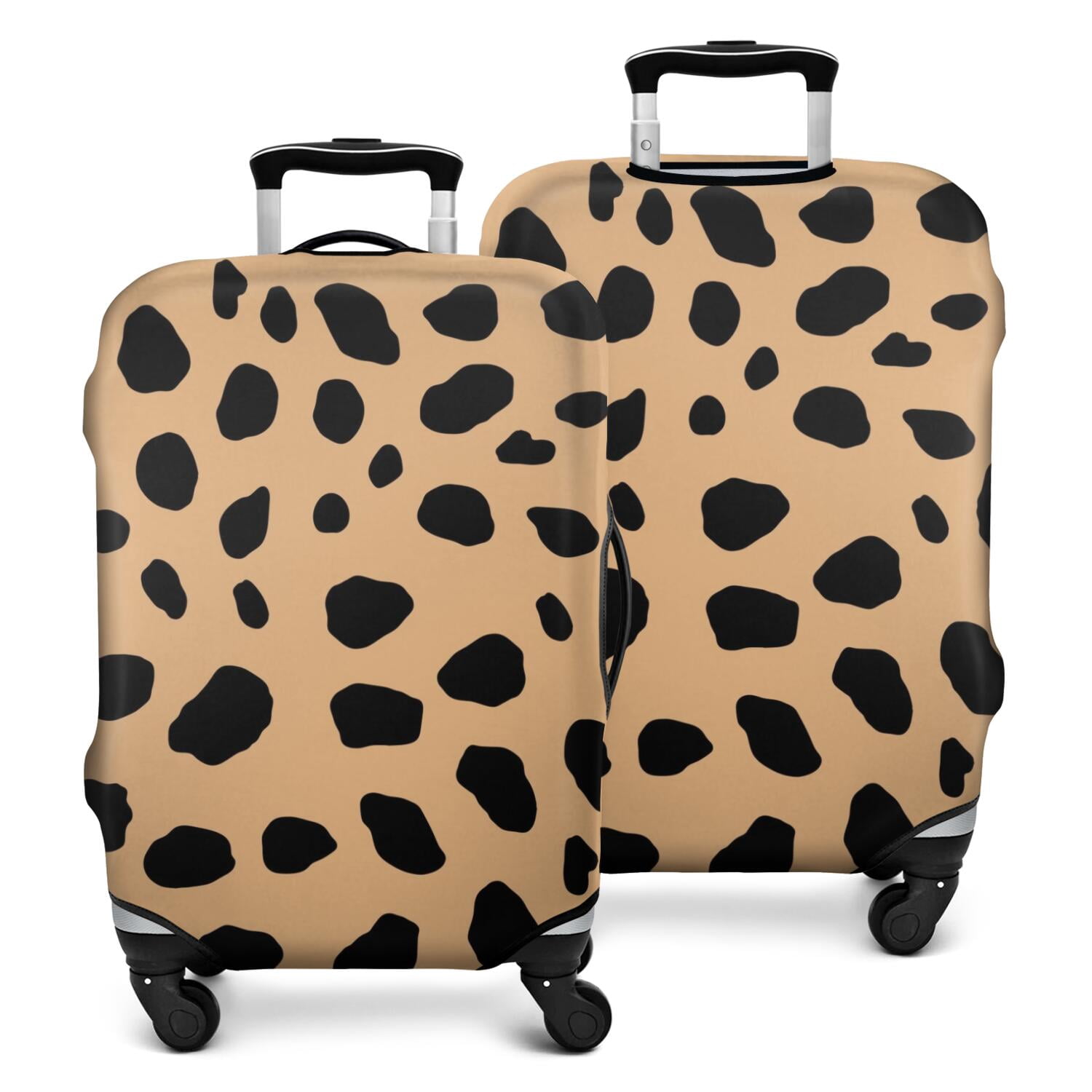 Brown and Black Of Leopard Print Luggage Cover Fashion Suitcase Cover ...