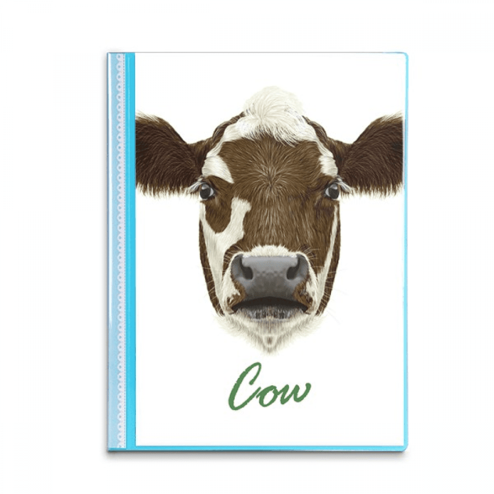 Brown-and-White Domestic Dairy Cow Animal Book Sheet Protectors ...