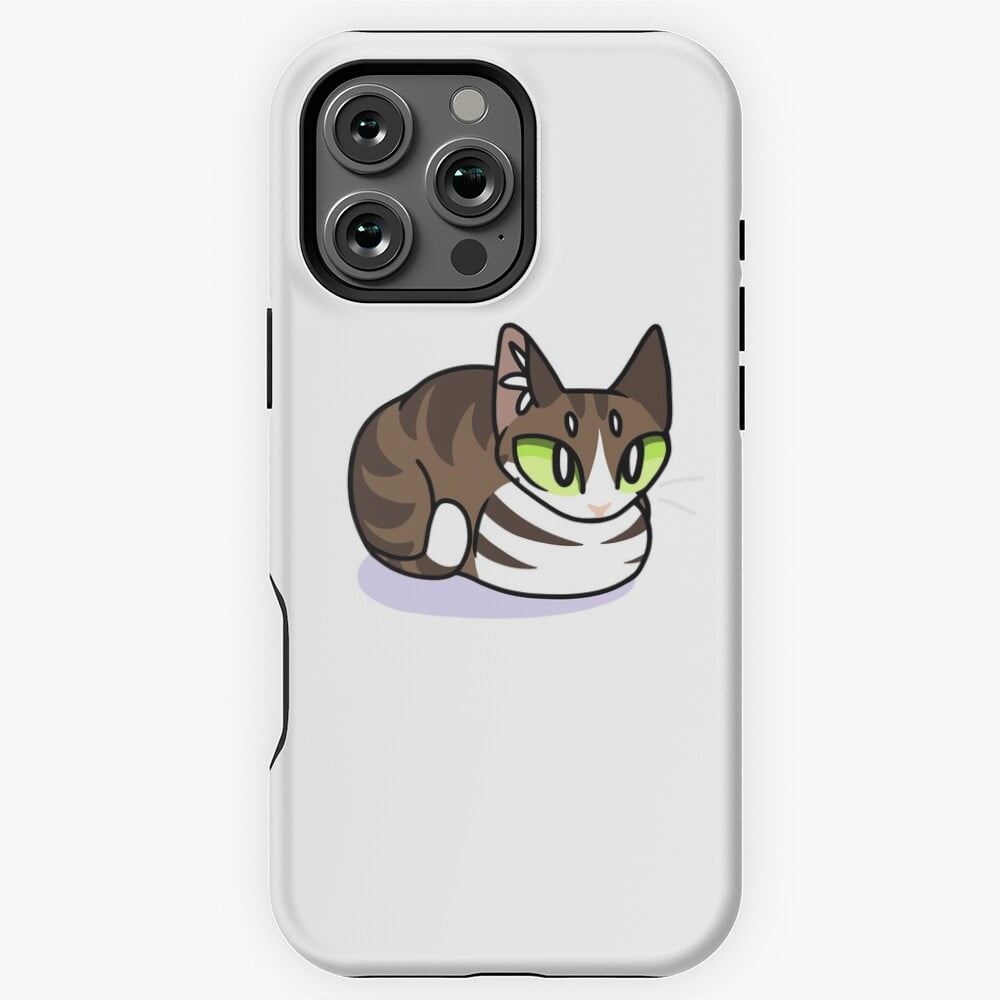 Brown and White Tabby Loaf Cute Cat iPhone Case 11 12 13 14 15 16 17 ...