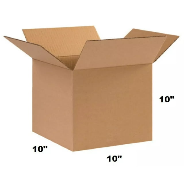 Brown of 10x10x10 Cardboard Paper Mailing Packing Shipping Box ...