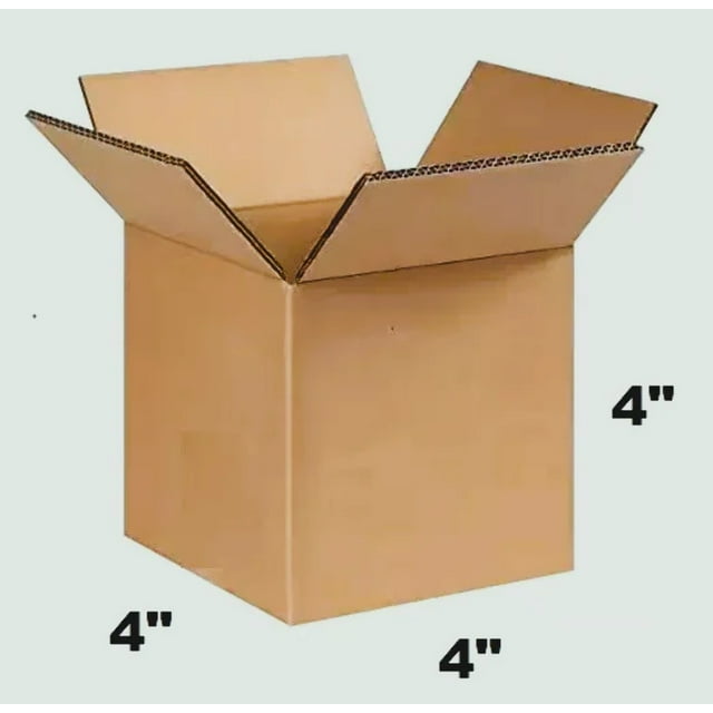 Brown of 4x4x4 Cardboard Paper Box Mailing Packing Shipping Box ...