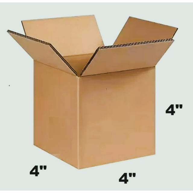 Brown of 4x4x4 Cardboard Paper Box Mailing Packing Shipping Box ...