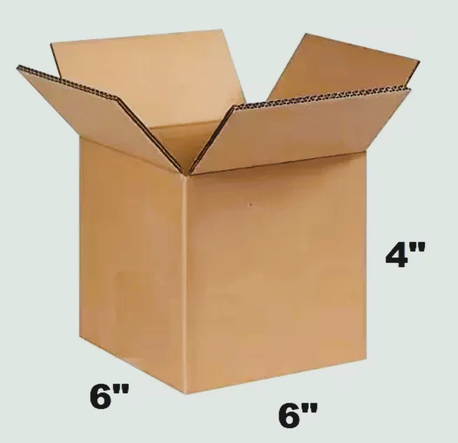 Brown of 6x6x4 Cardboard Paper Box Mailing Packing Shipping Box ...