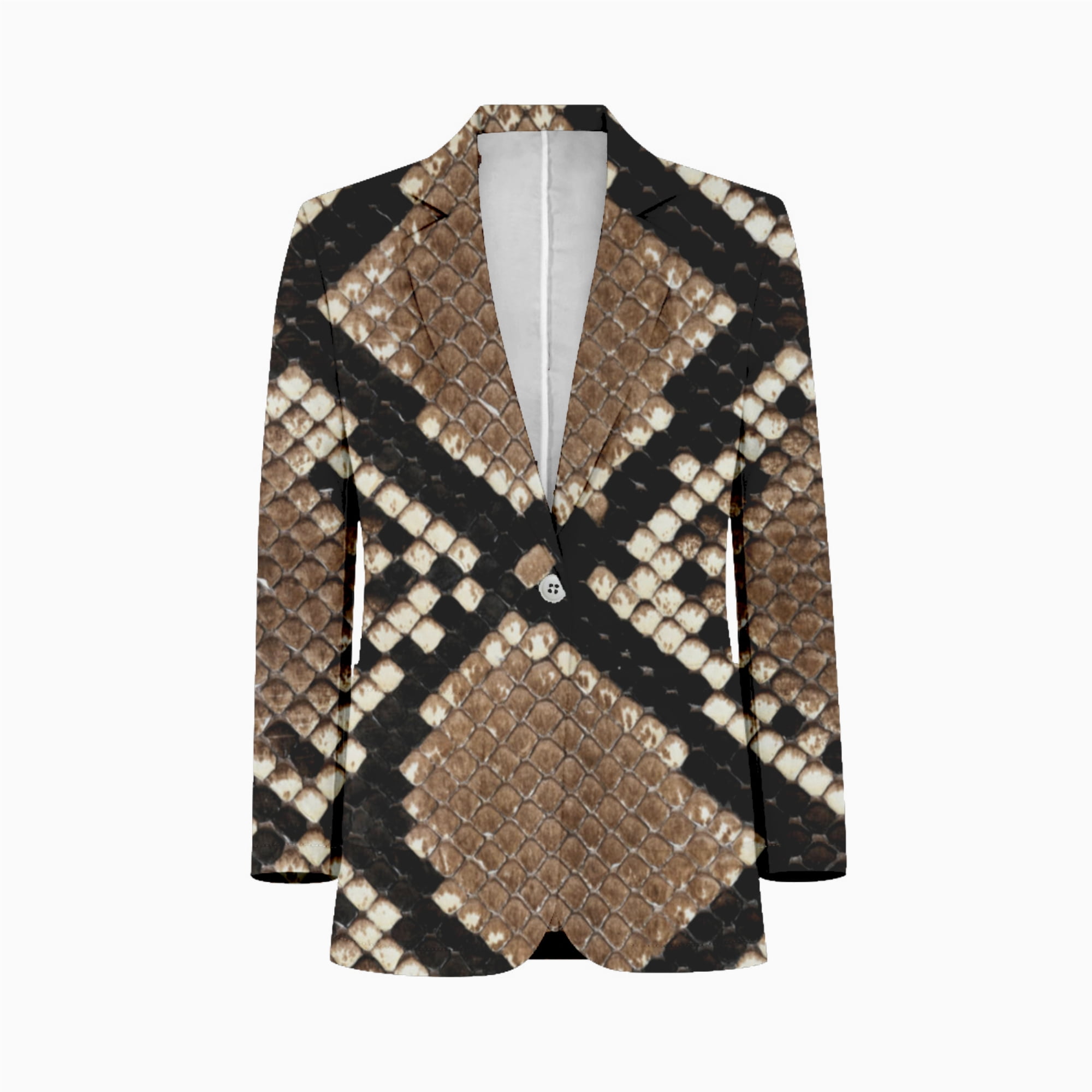 Brown snake pattern Men Blazers Slim Clothing Summer Jacket Man ...