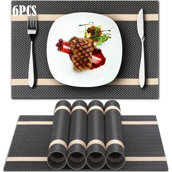 Plastic Placemats for Dining Tables in Various Colors and Styles
