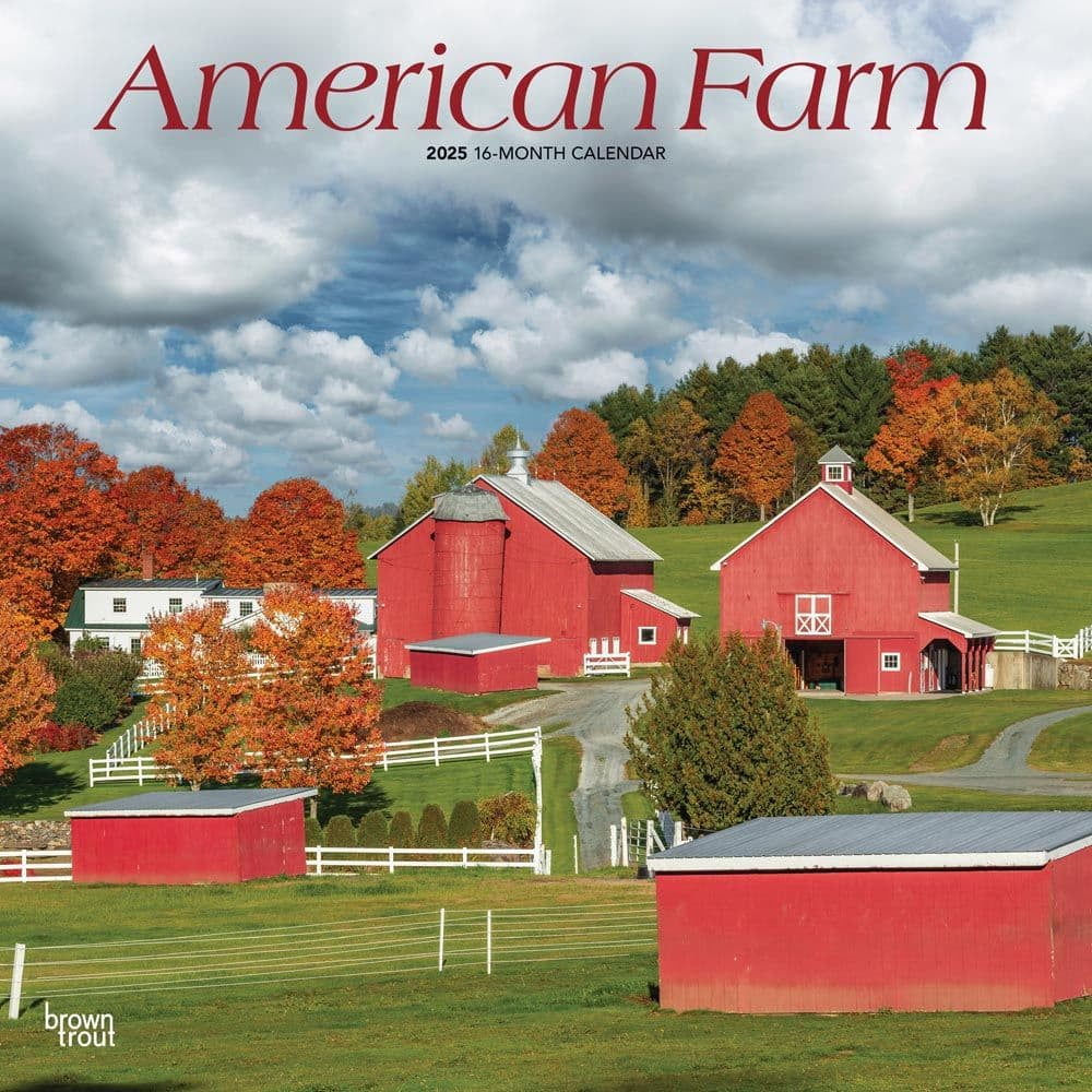BrownTrout, American Farm 2025 Wall Calendar - Walmart.com