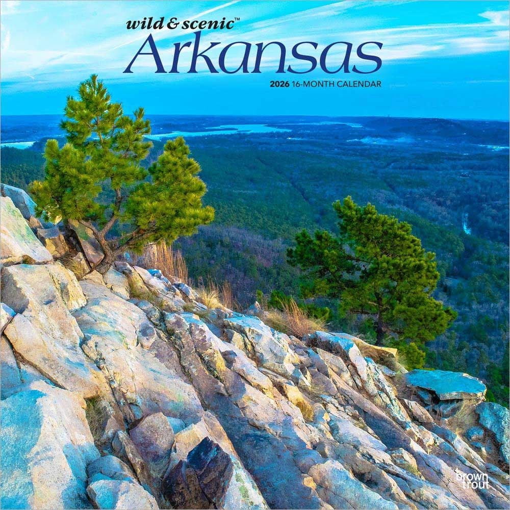 BrownTrout, Arkansas 2026 Wild and Scenic 2026 Wall Calendar, 12'' X 12 ...