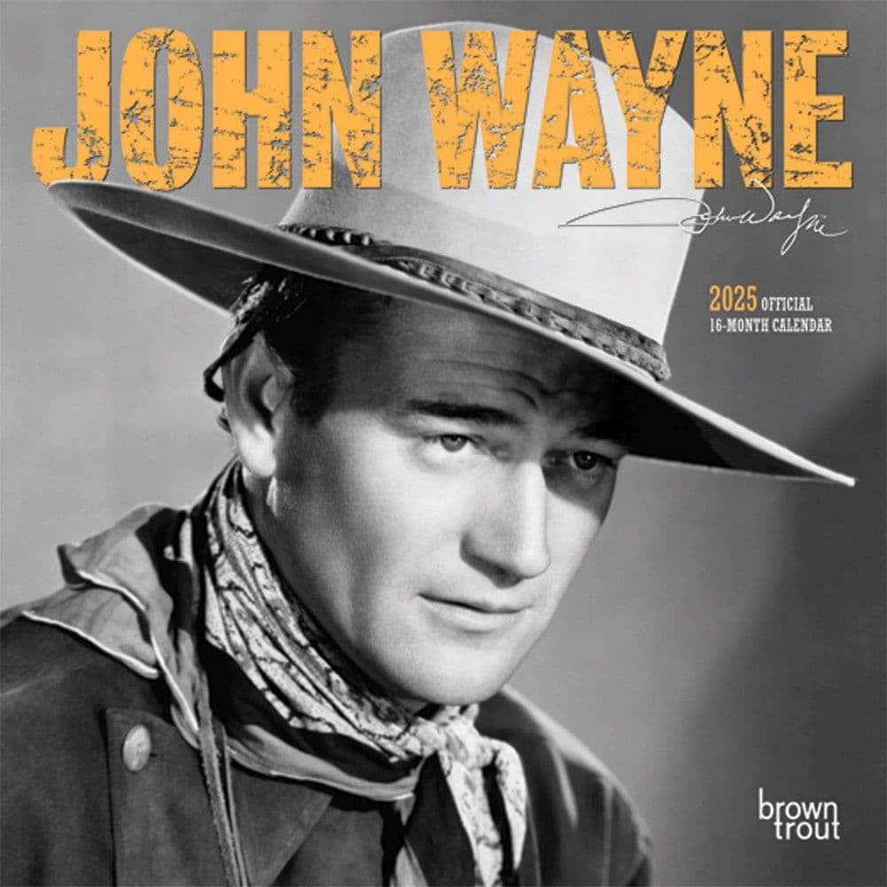BrownTrout, John Wayne 2025 Mini Wall Calendar - Walmart.com