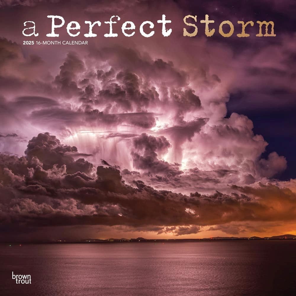 BrownTrout, Perfect Storm 2025 Wall Calendar - Walmart.com