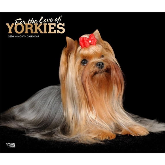 BrownTrout, Yorkshire Terriers 2026 Deluxe Wall Calendar - Walmart.com
