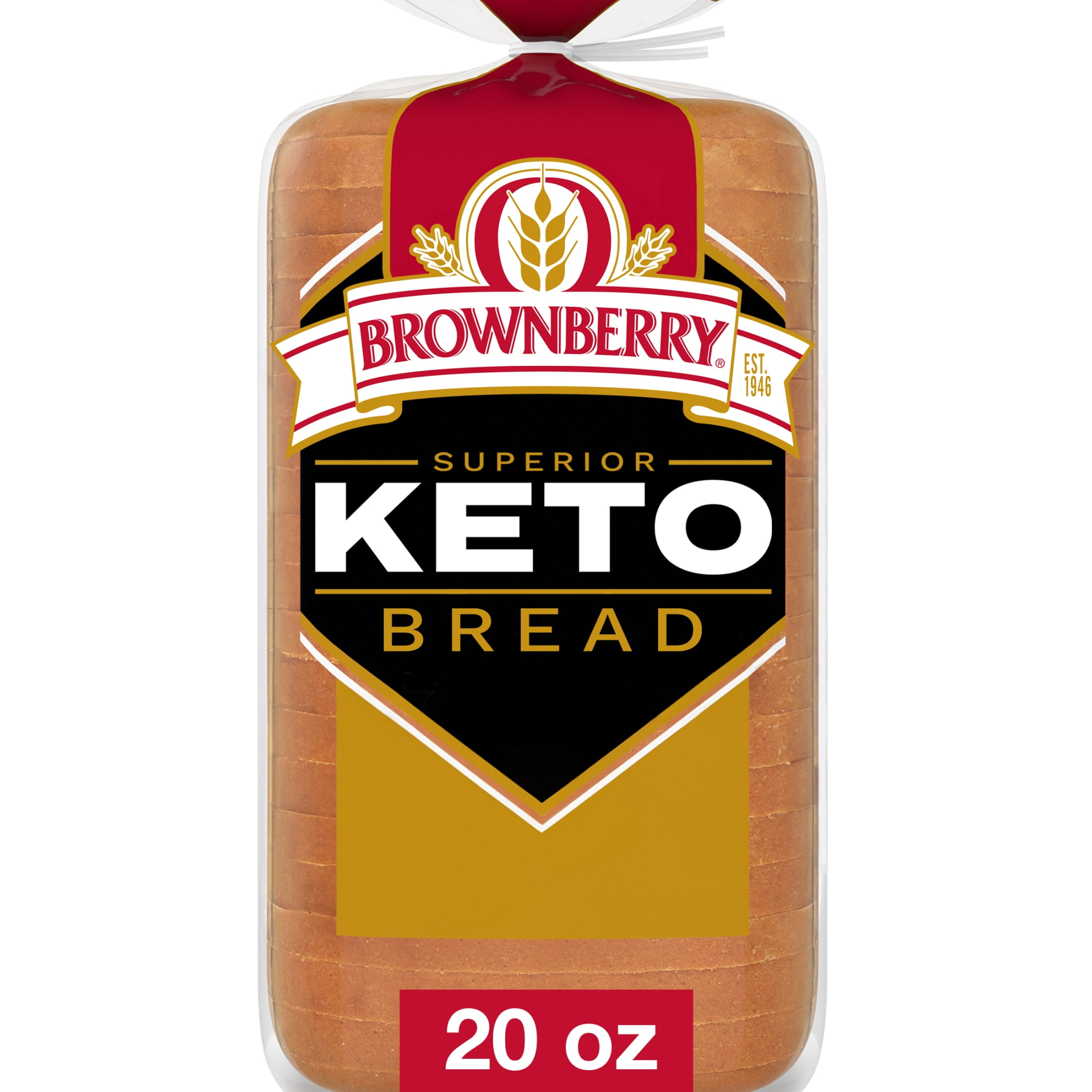 Brownberry Superior Keto Plain Bread, 20 oz, White Bread, Bag - Walmart.com