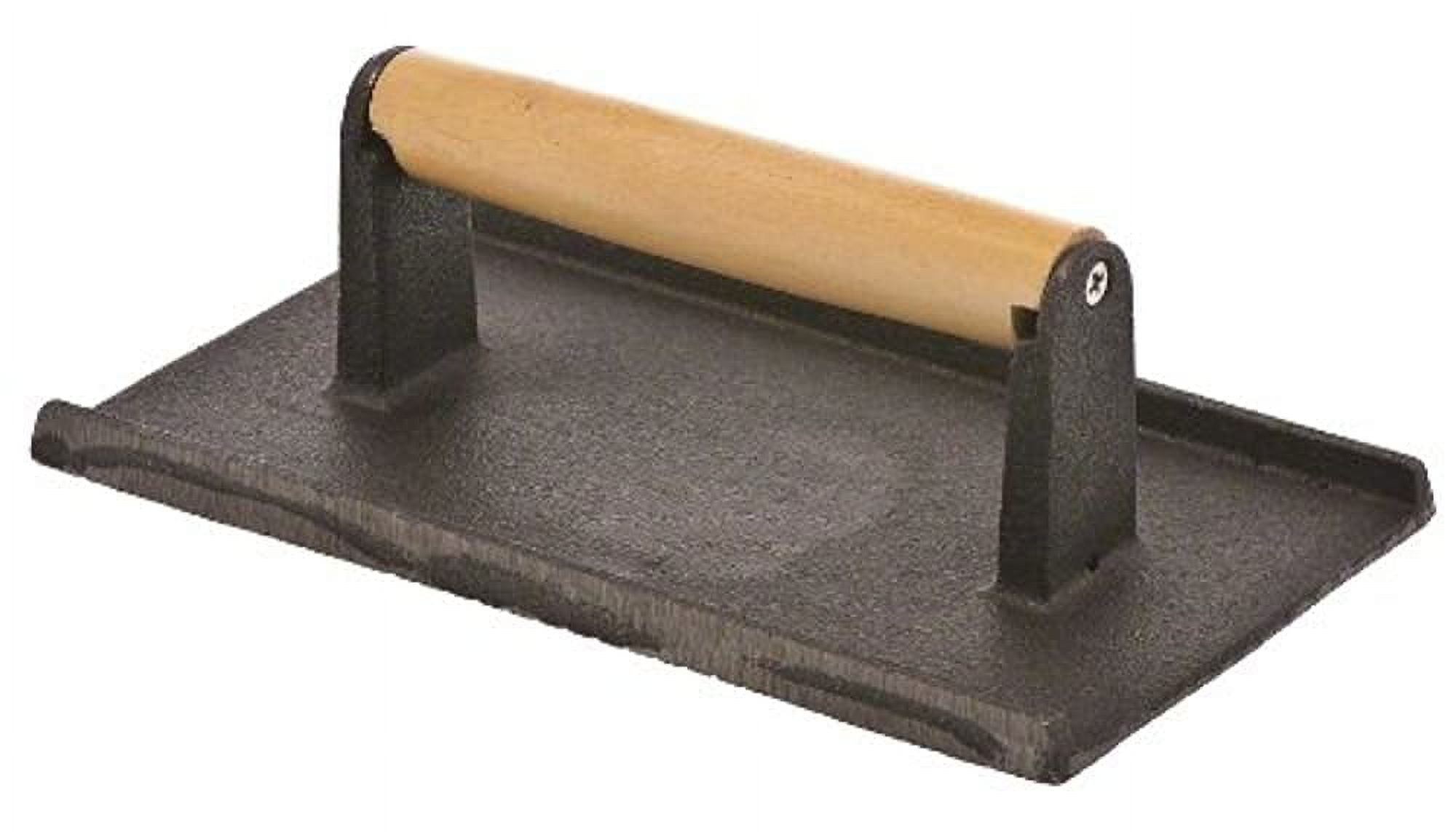Browne Foodservice 706 Gray Iron Steak Weight with Wood Handle ...