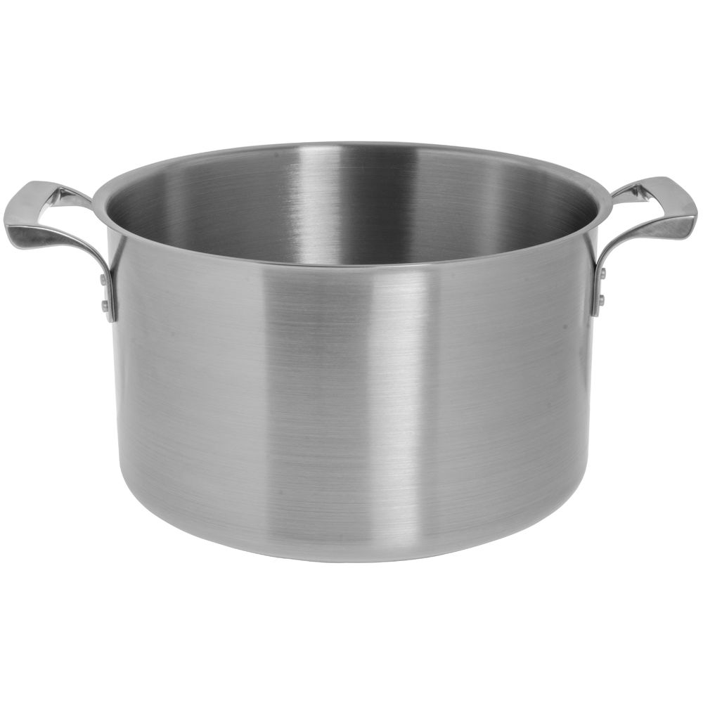 Browne Thermalloy 22 qt Stainless Steel Sauce Pot - 15 7/10"Dia x 9 3/ ...