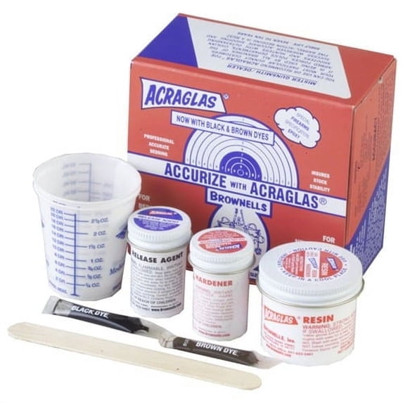 Brownells ACRAGLAS 2 Gun Epoxy Glass Bedding Kit - Walmart.com