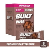 BUILT Puff Protein Bar, Brownie Batter, 17g Protein, Collagen, 140 ...
