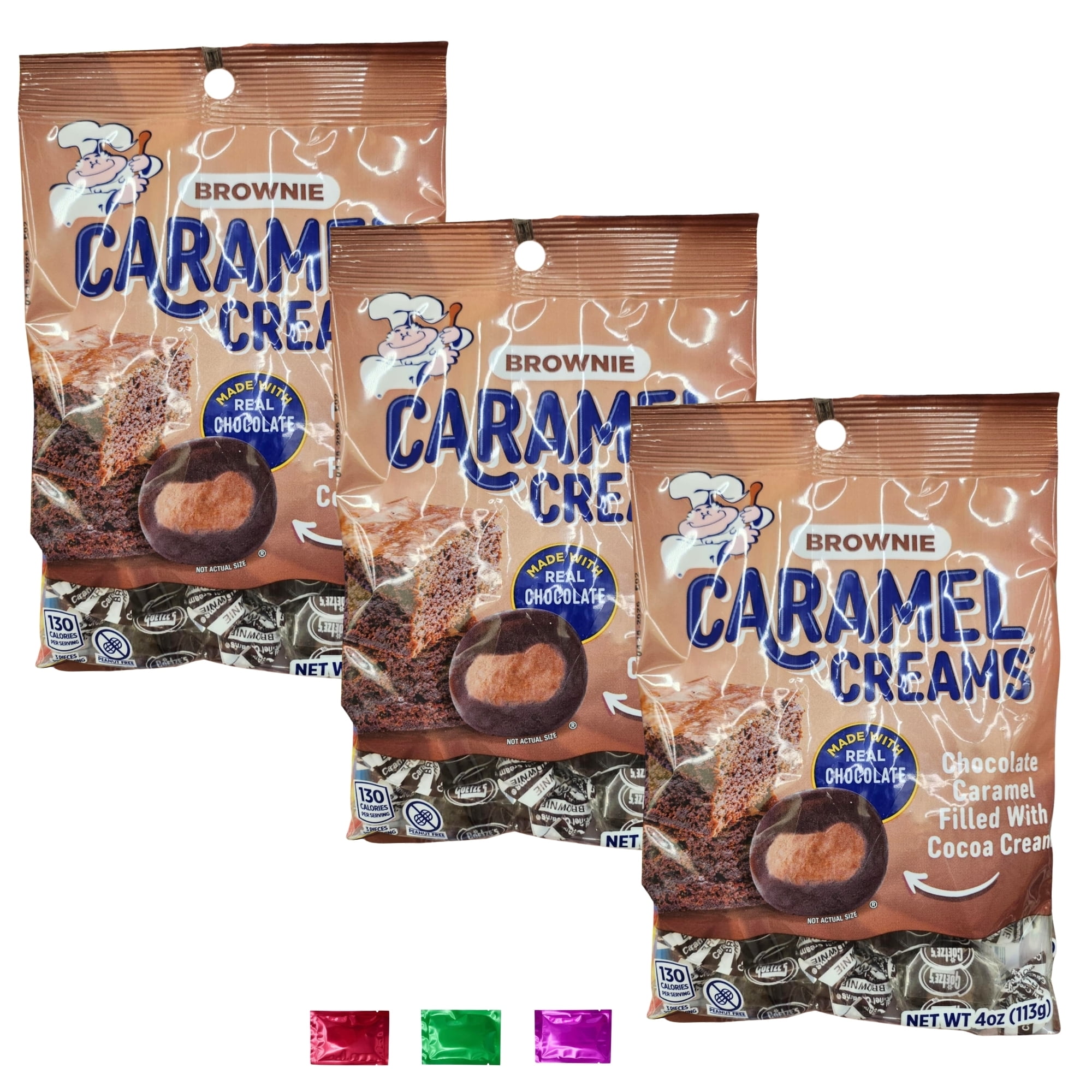 Brownie Caramel Creams Candy, Chocolate Caramel Filled with Cocoa Cream ...