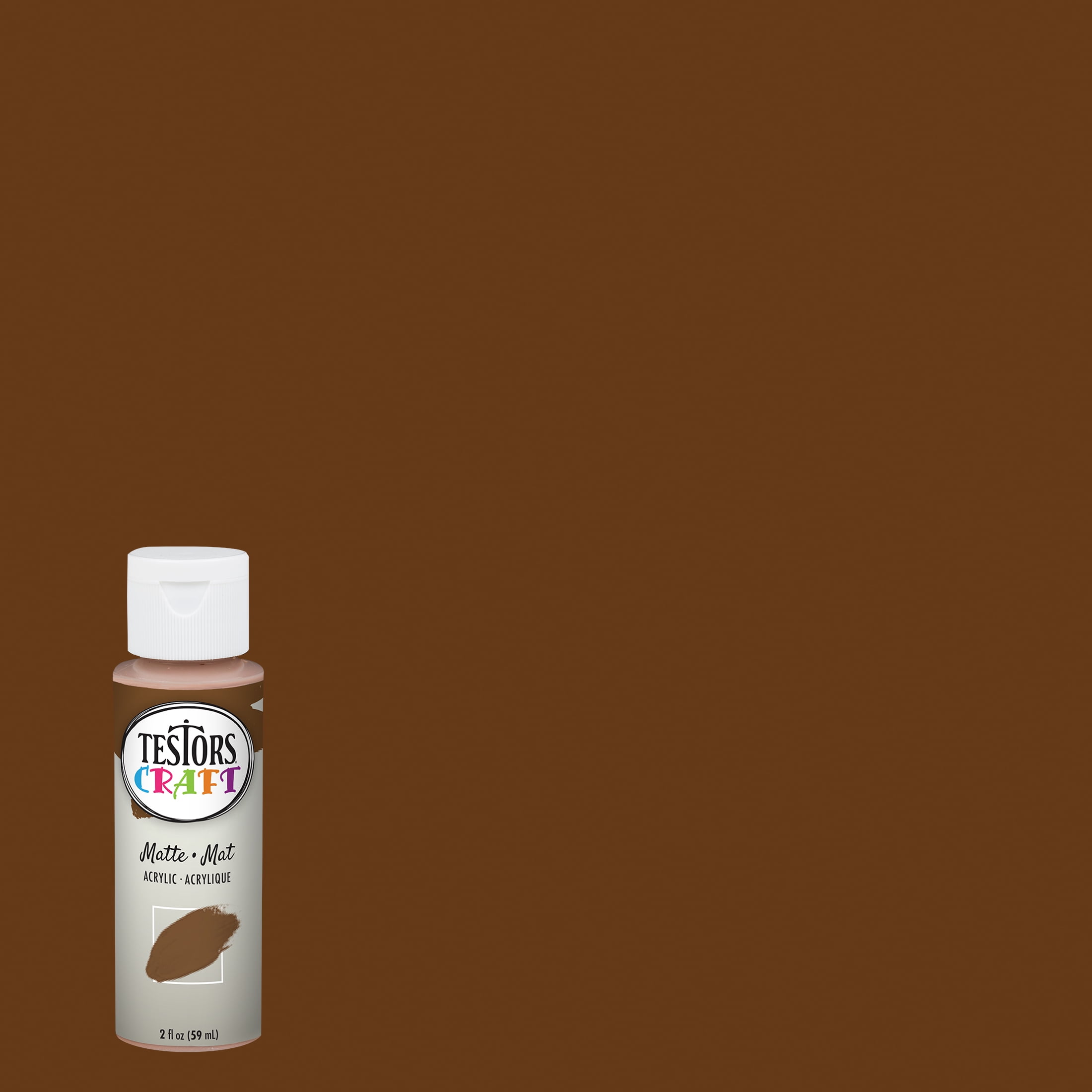 6 Pack, Brownie, Rust-Oleum Testors Craft Matte Acrylic Paint- 297438A ...