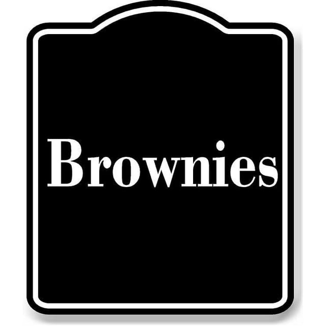 Brownies BLACK Aluminum Composite Sign 15''x18'' - Walmart.com