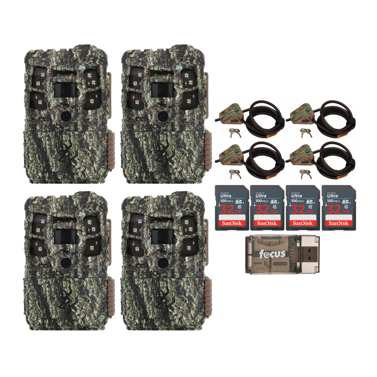 Browning Defender Pro Scout MAX Trail Camera (4-Pack) with Locking ...