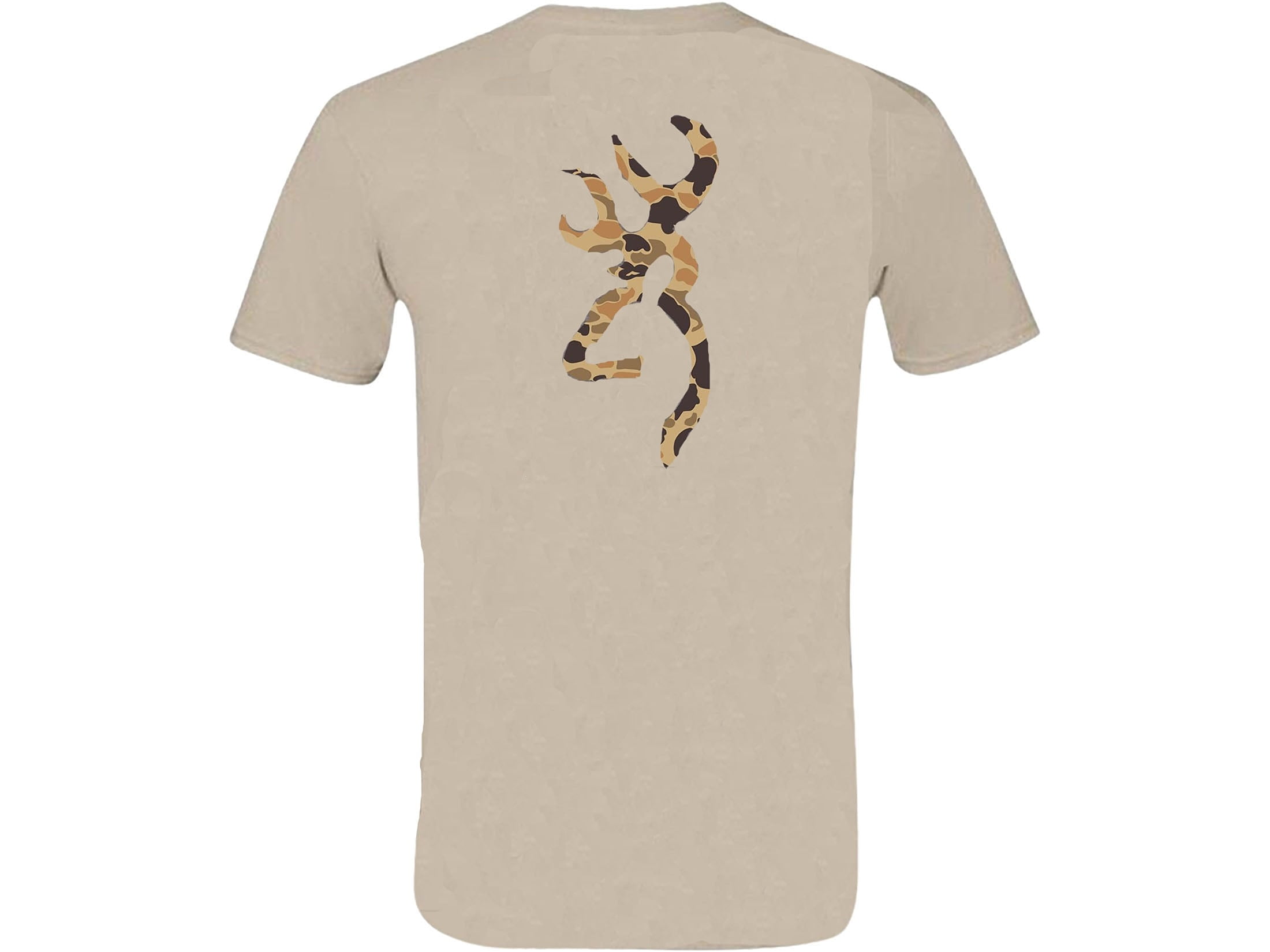 Browning Men's Duck Camo Buckmark Short Sleeve T Shirt Sand XL ...