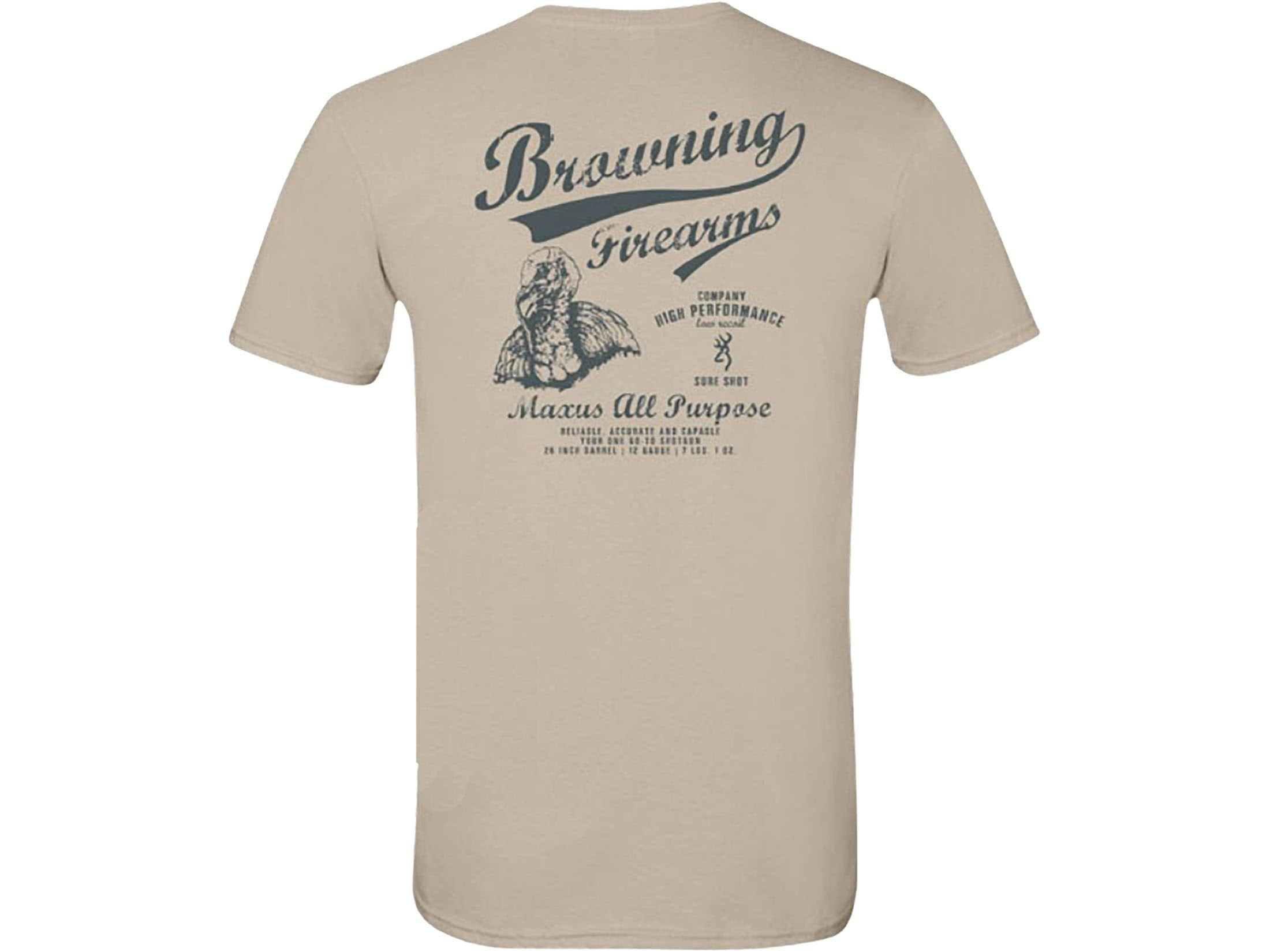 Browning Men's Maxus All Purpose Short Sleeve T Shirt Sand Medium ...