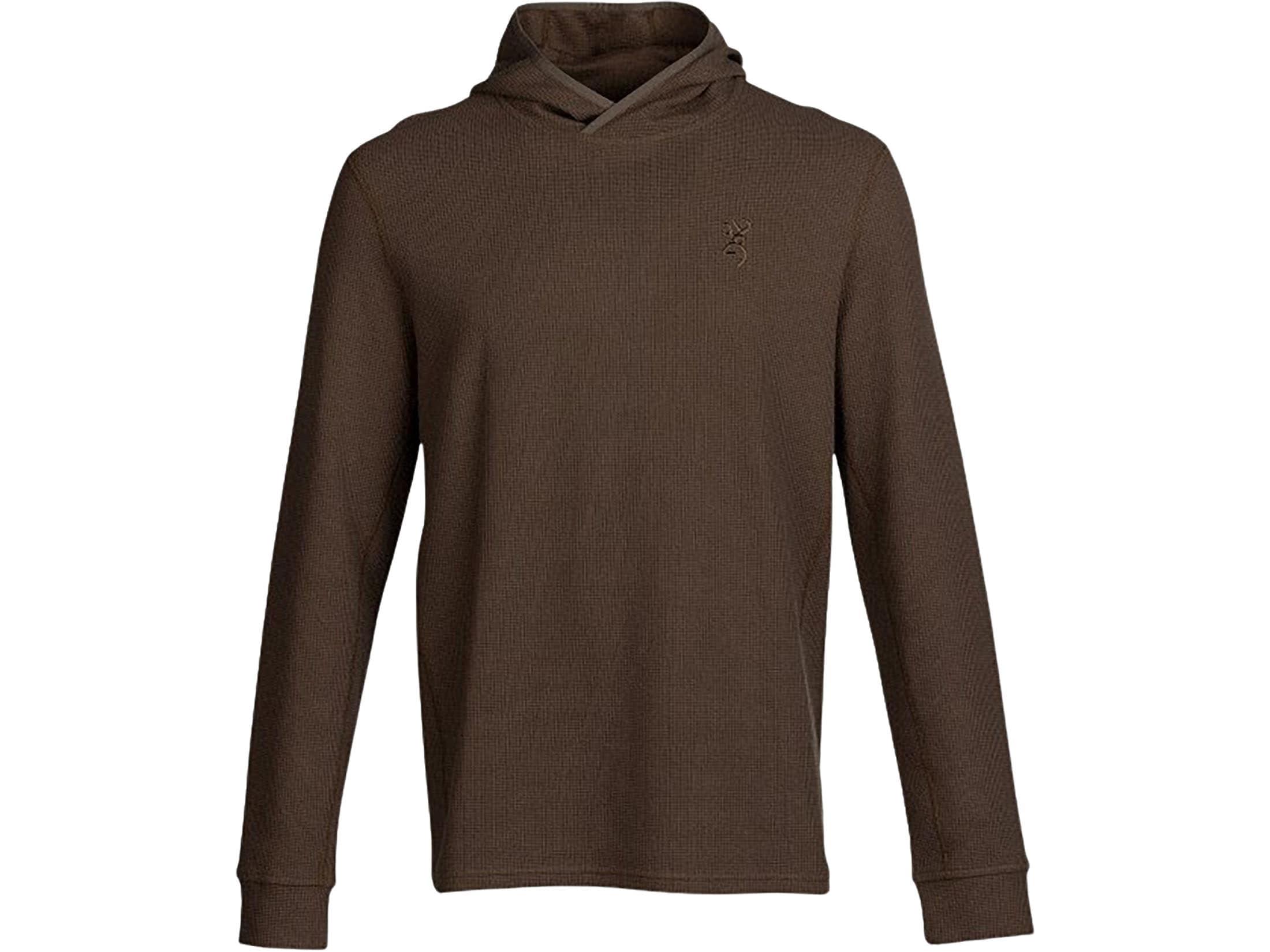 Browning Men's Waffle Knit Hoodie Major Brown XL - Walmart.com