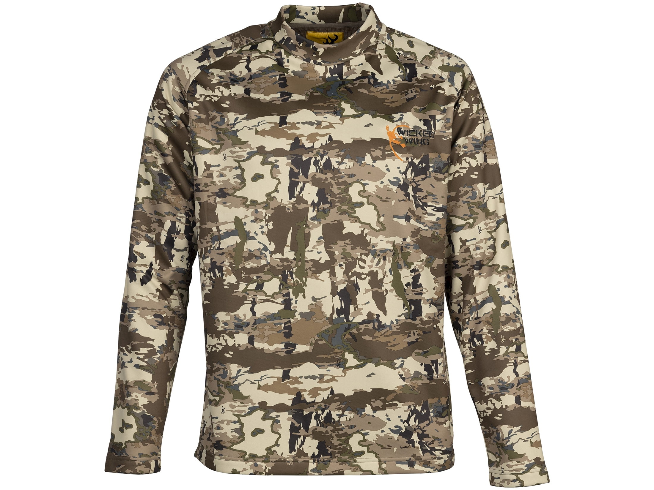 Browning Men's Wicked Wing Gunner Long Sleeve Crew Neck Shirt AURIC ...