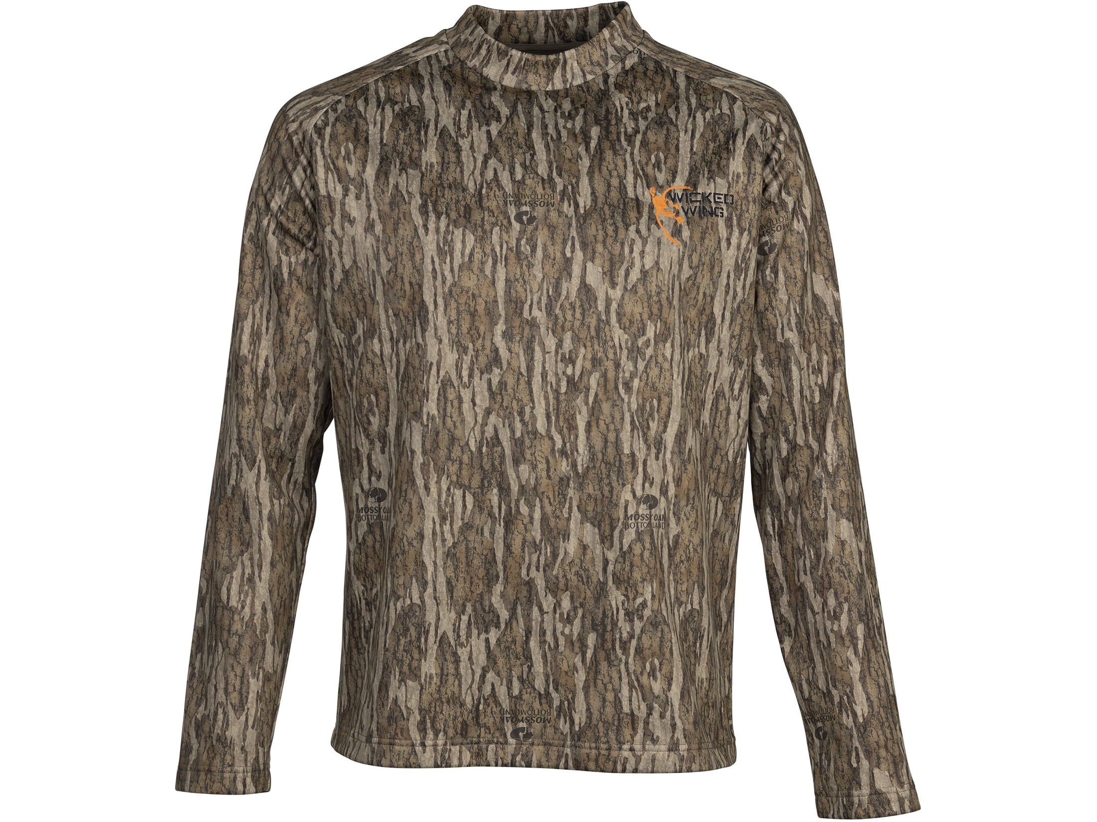 Browning Men's Wicked Wing Gunner Long Sleeve Crew Neck Shirt Mossy Oak ...