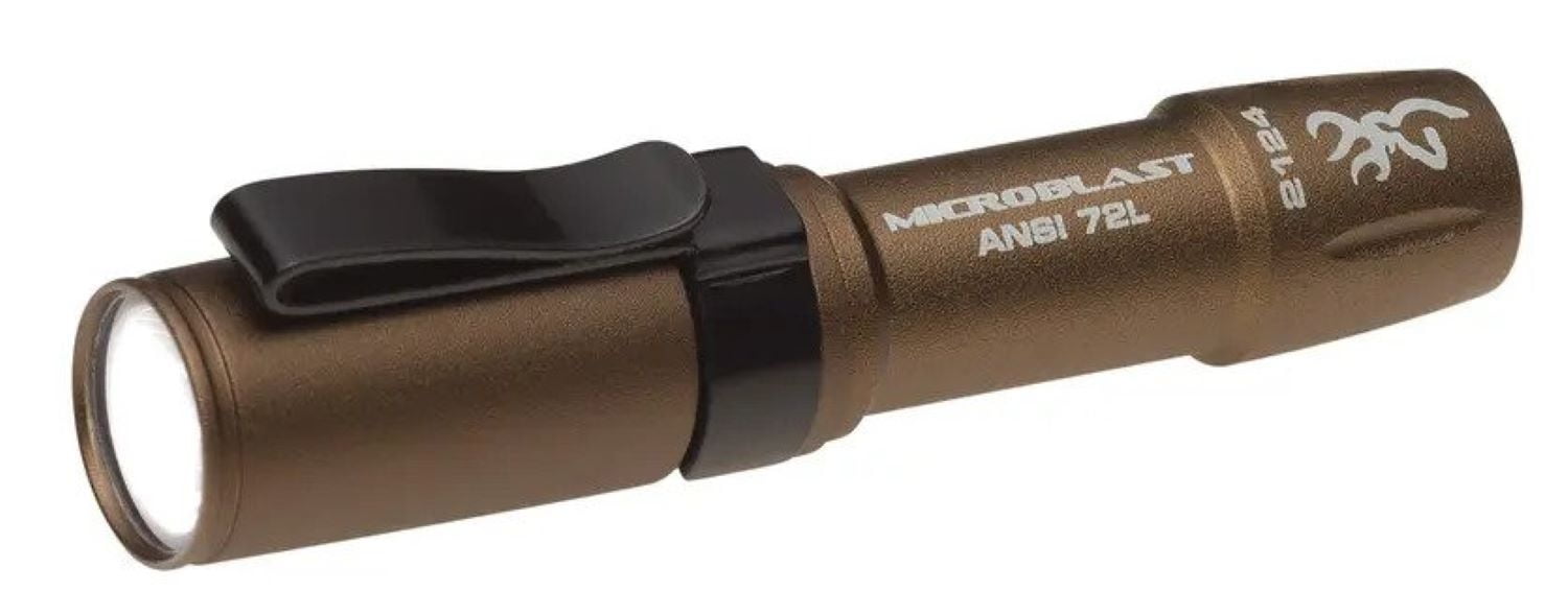 Browning Microblast AAA Flashlight All Aluminum Body W Clip - Burnt ...