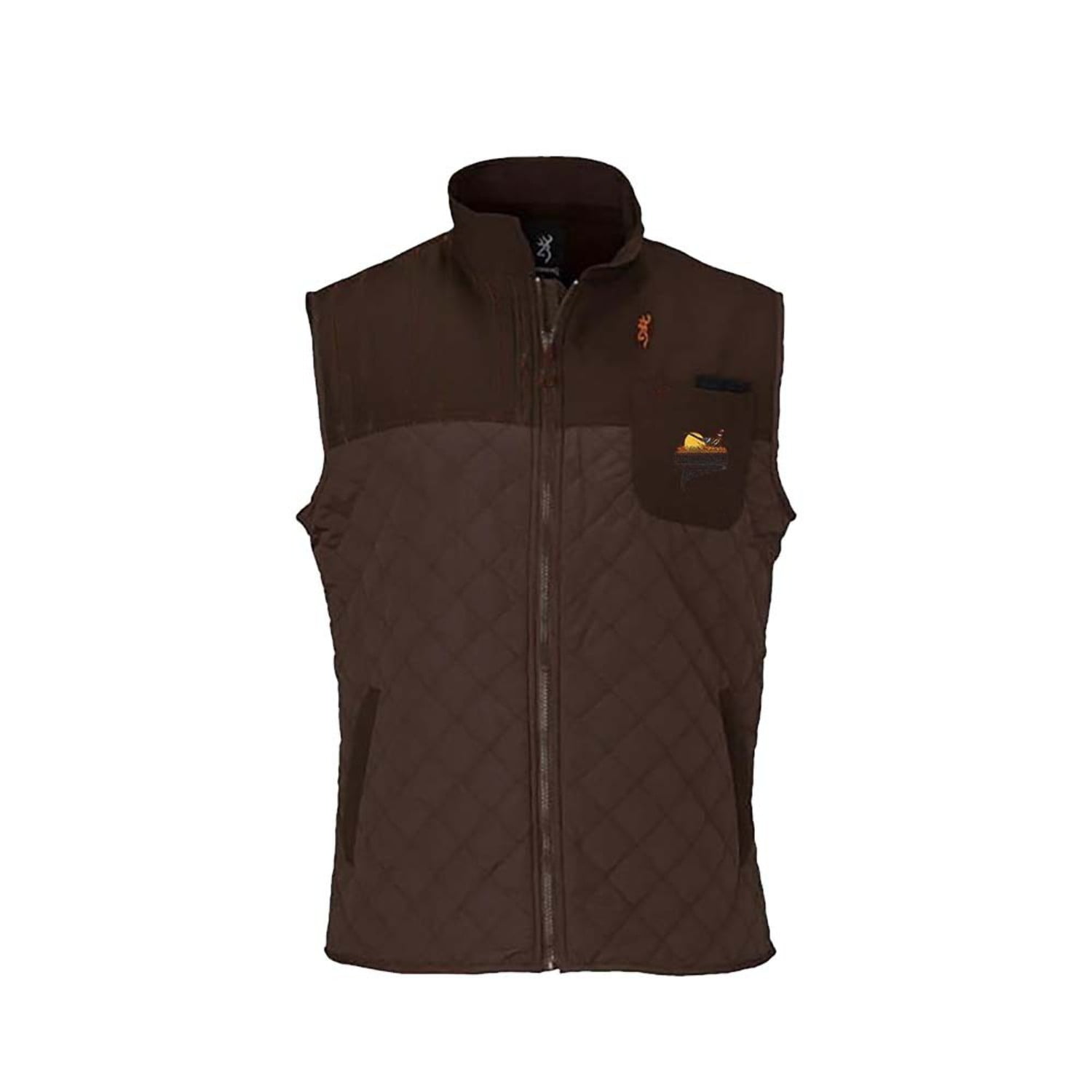 Browning Quilted Upland Vest- Chocolate Brown - Walmart.com