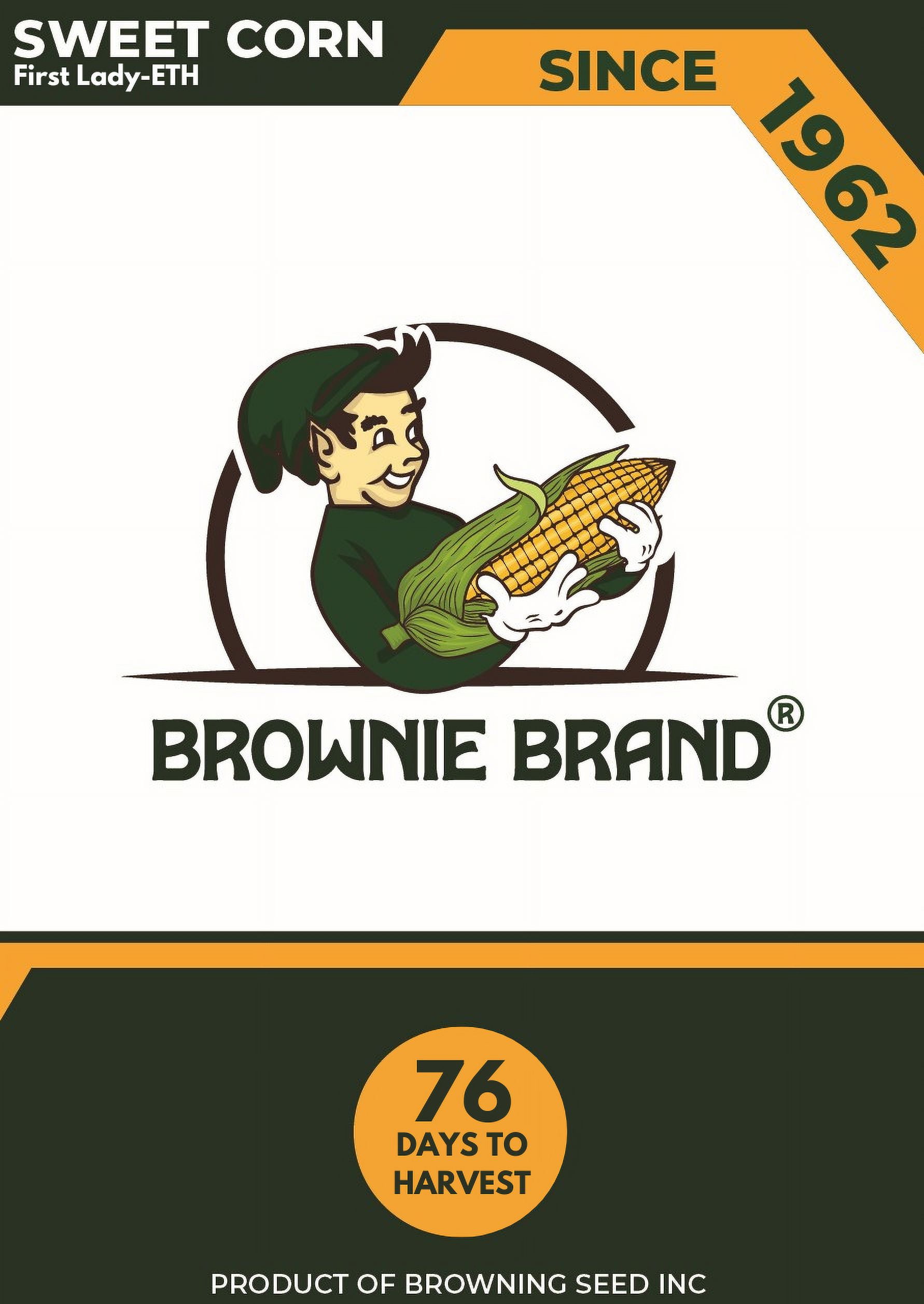 Browning Seed Sweet Corn First Lady, 15gm Packet - Walmart.com