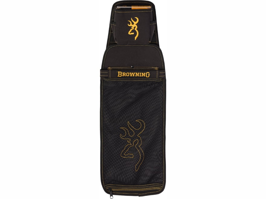 Browning Shotgun Ammo Case: Black & Gold Shell Holder Pouch W/ Water ...