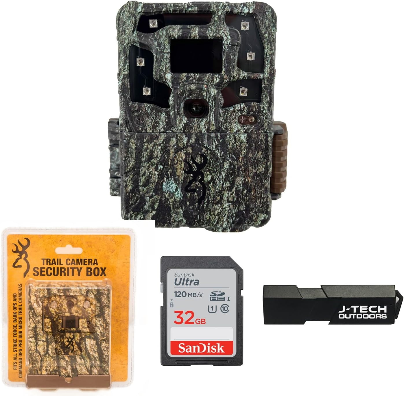Browning Strike Force Pro X 1080 Trail Game Camera Bundle Includes Sub ...