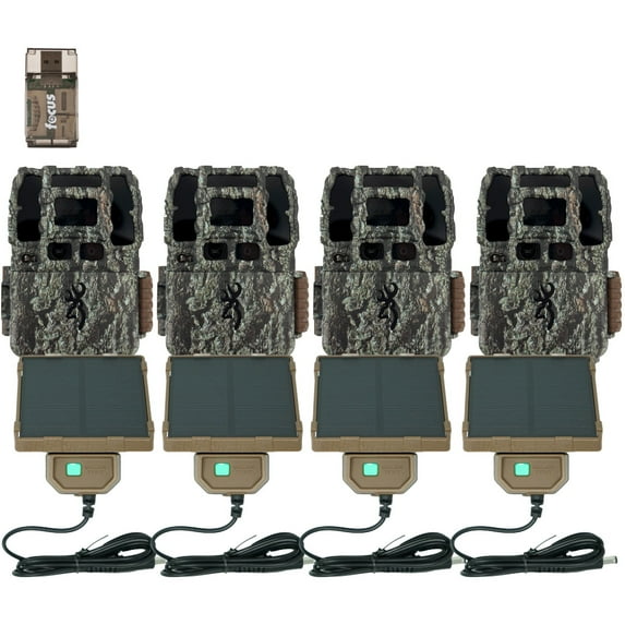 Browning Trail Camera Dark Ops Pro DCL NANO (4 Pack) Bundle with ...