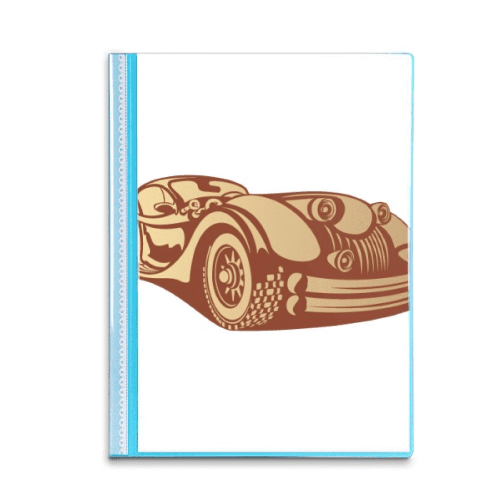 Brownish Red Classic Cars Outline Book Sheet Protectors Portfolio ...