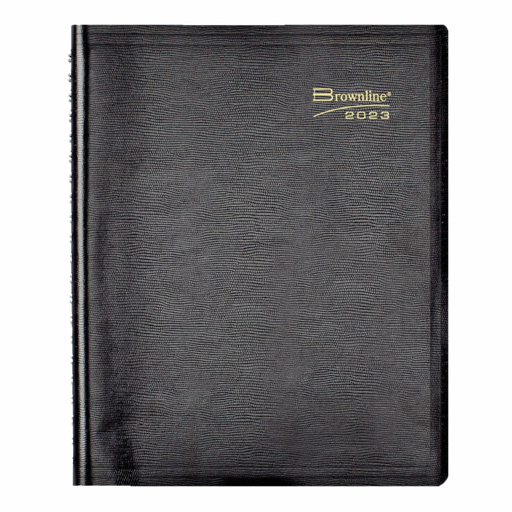 Brownline 2013 Daily Professional Appointment Book, Twin-Wire, Black ...
