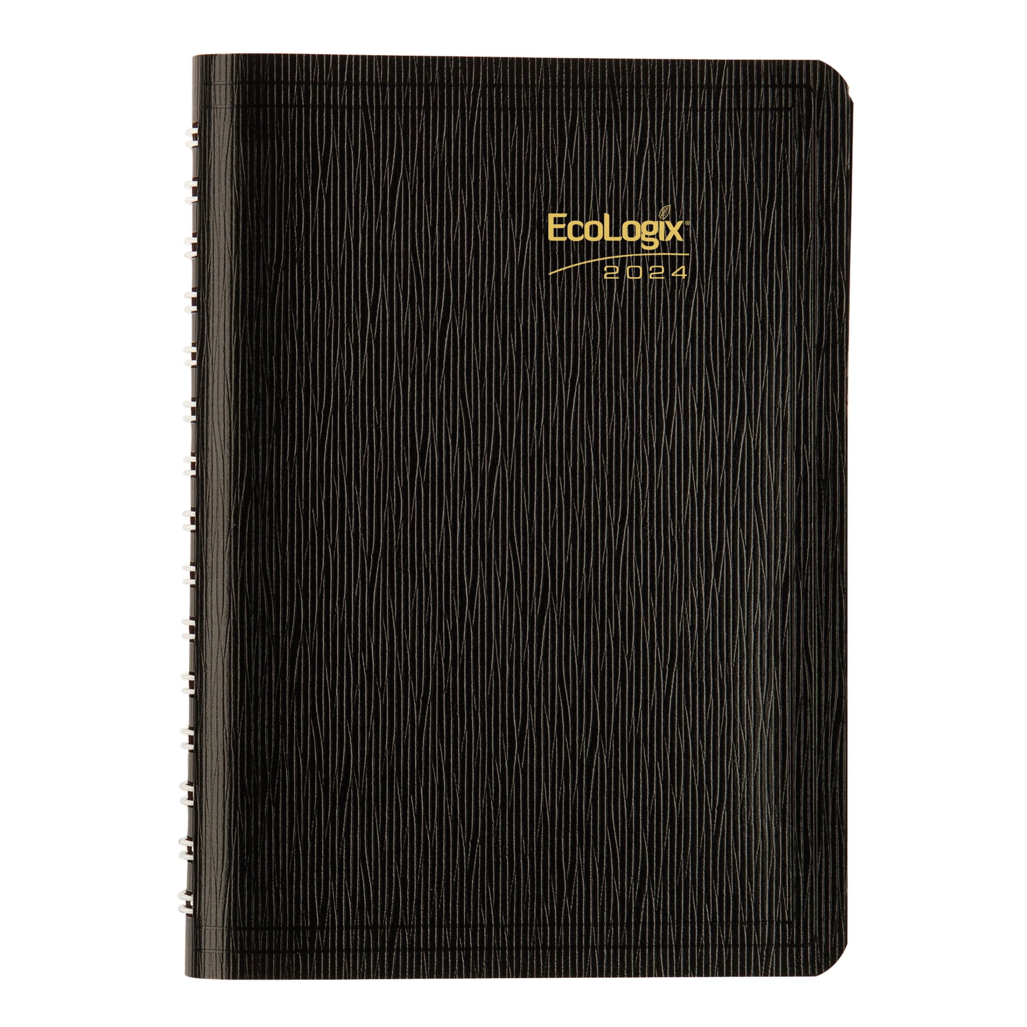 Brownline EcoLogix Daily Planner 2023 with Twin Wire Binding, 8-inch ...