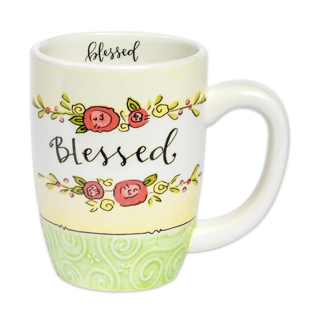 Brownlow Gift 261322 16 oz Simple Inspirations Blessed Sculpted Mug ...