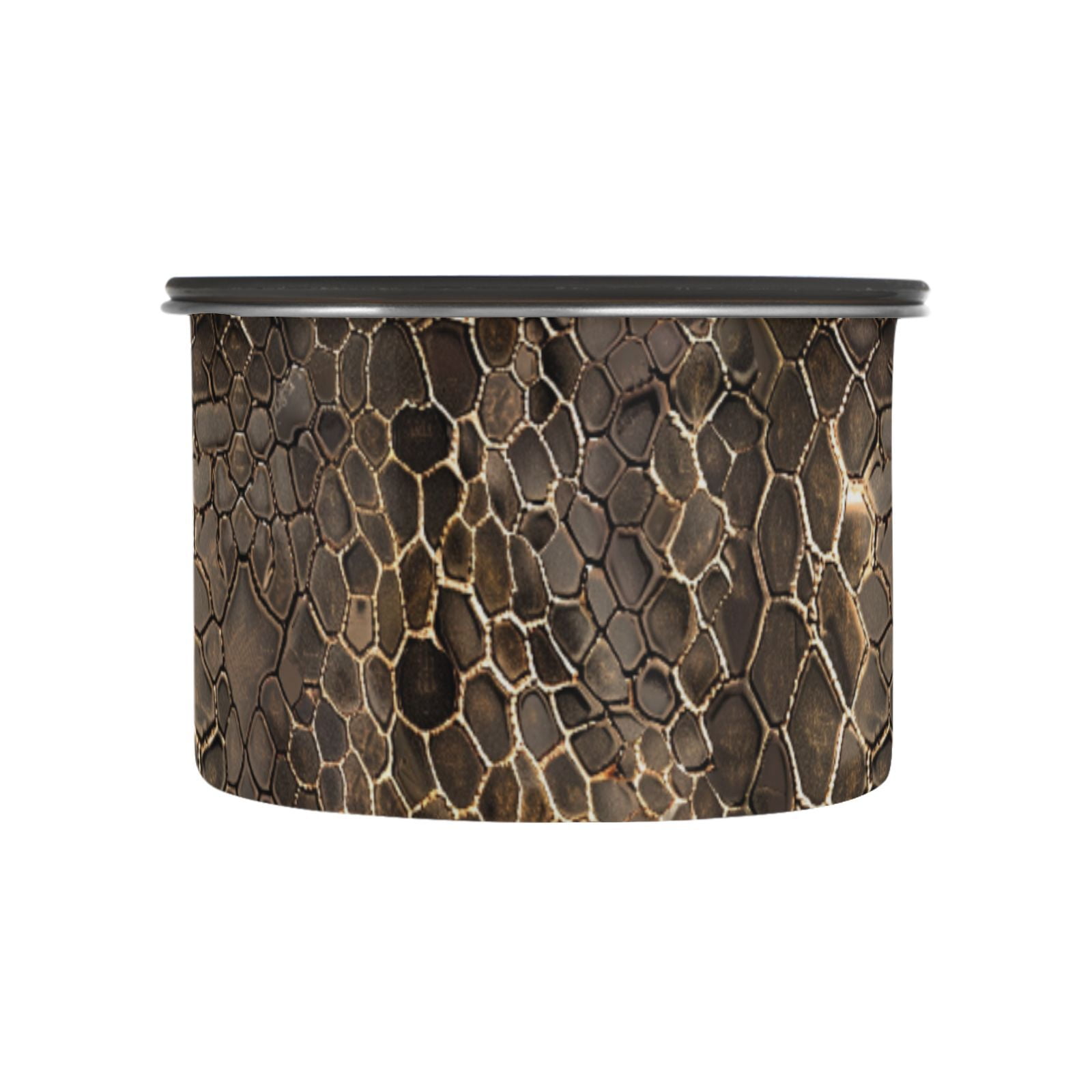 Brownness Snake Skin Print 1 Airtight Coffee Bean Canister 17oz Food ...