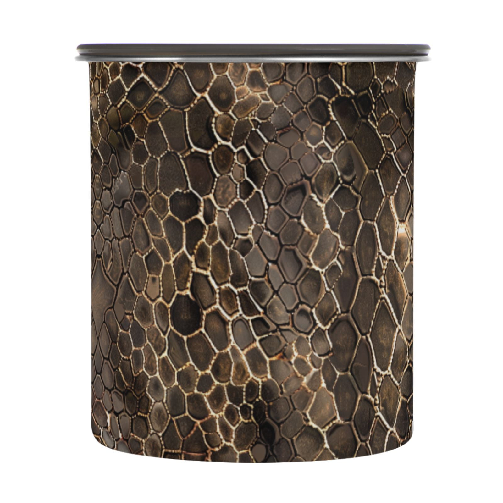 Brownness Snake Skin Print 1 Airtight Coffee Bean Canister 30oz Food ...