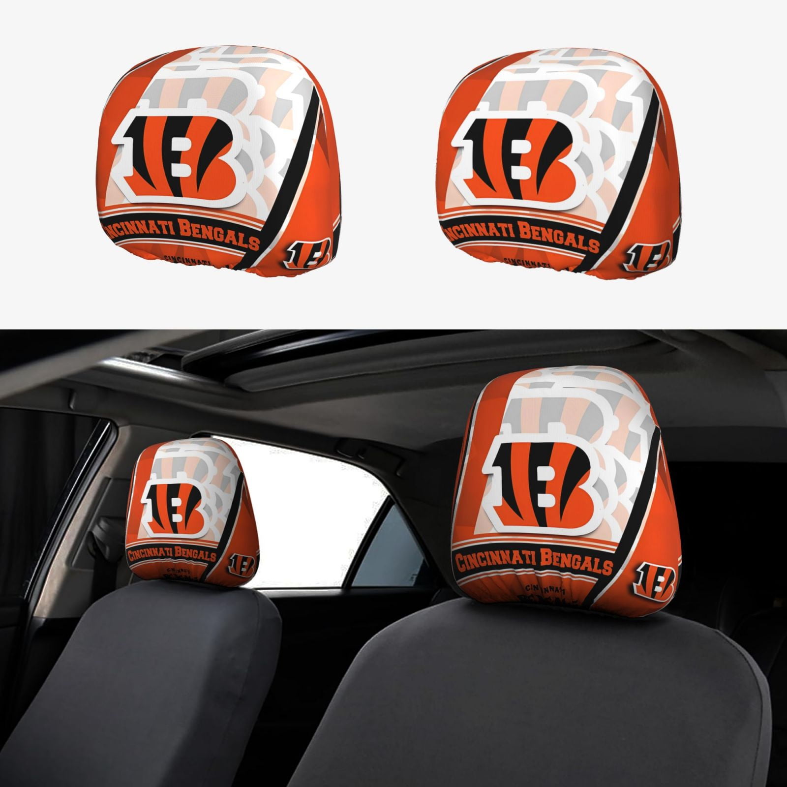 Browns 2 Pack Headrest Covers , Seat Cover Accessories oft Car Headrest ...