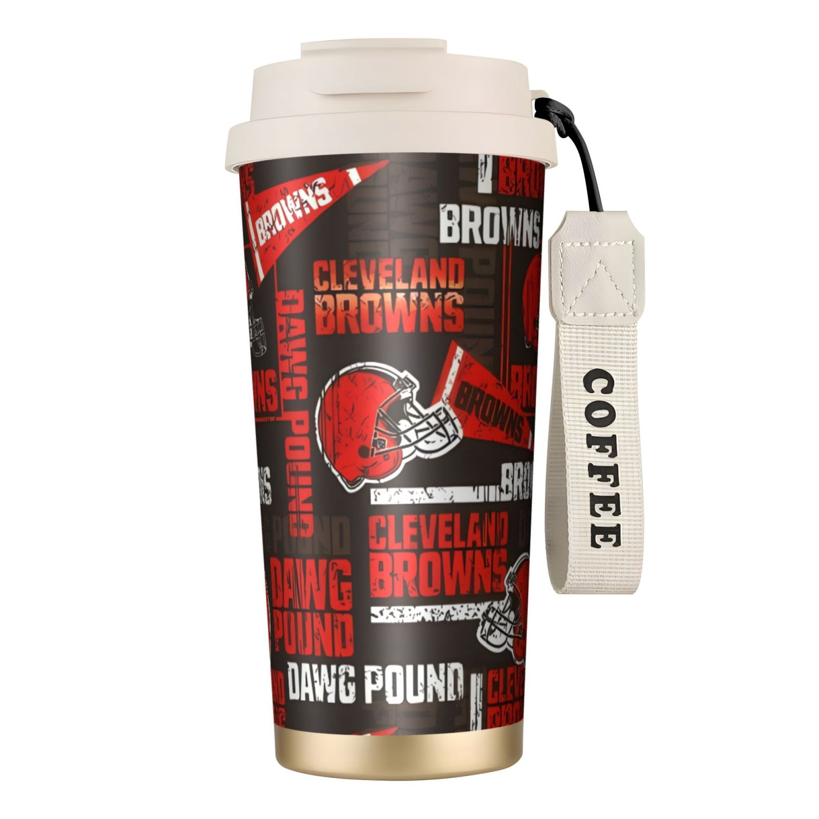 Browns 316 Stainless Steel Coffee Cup Football Team Insulated Travel ...