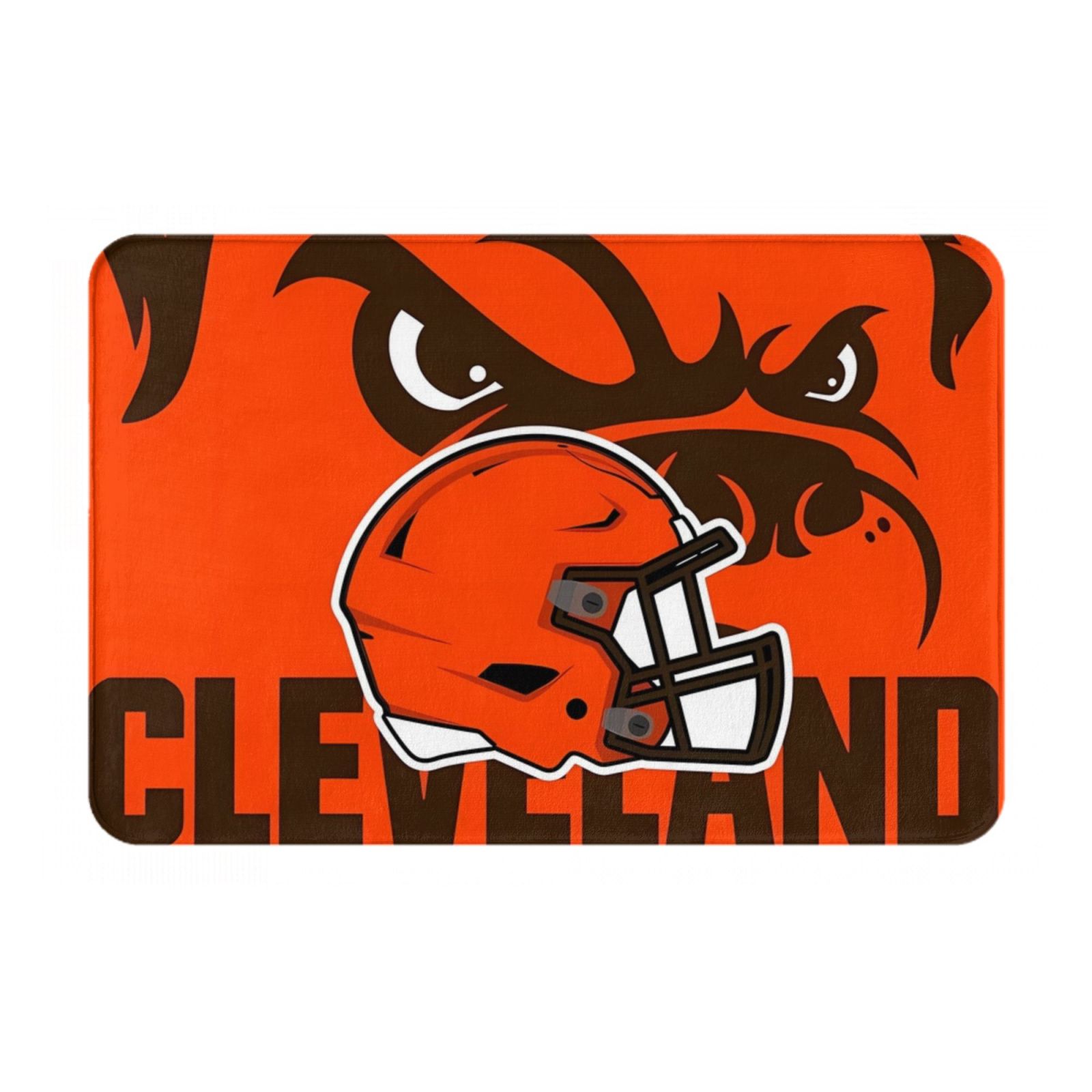 Browns Flannel Shower Room Mat Super Absorbent and Soft Plush Anti Slip ...