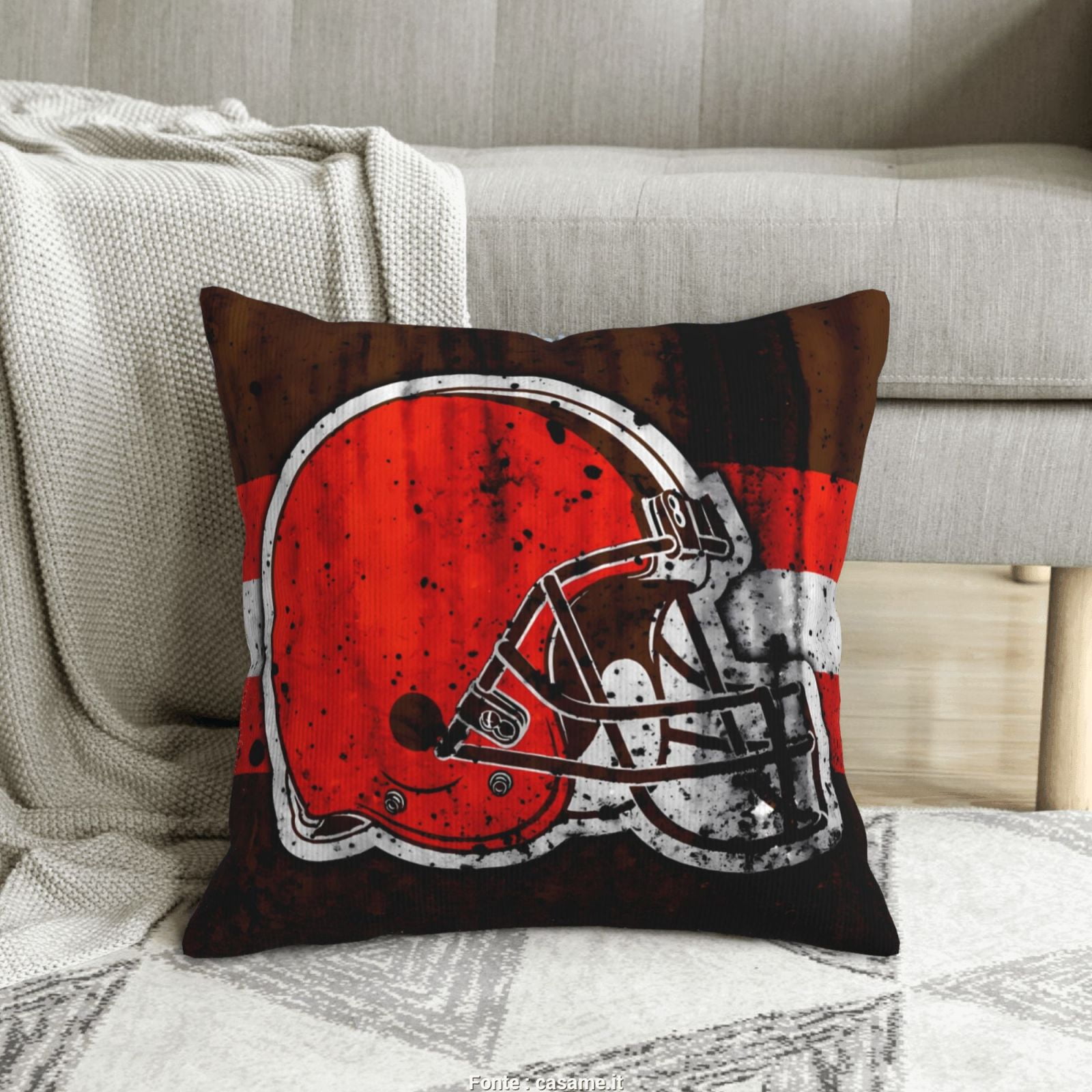 Browns Football Team Logo Corduroy Pillow - Double-Sided Printing ...