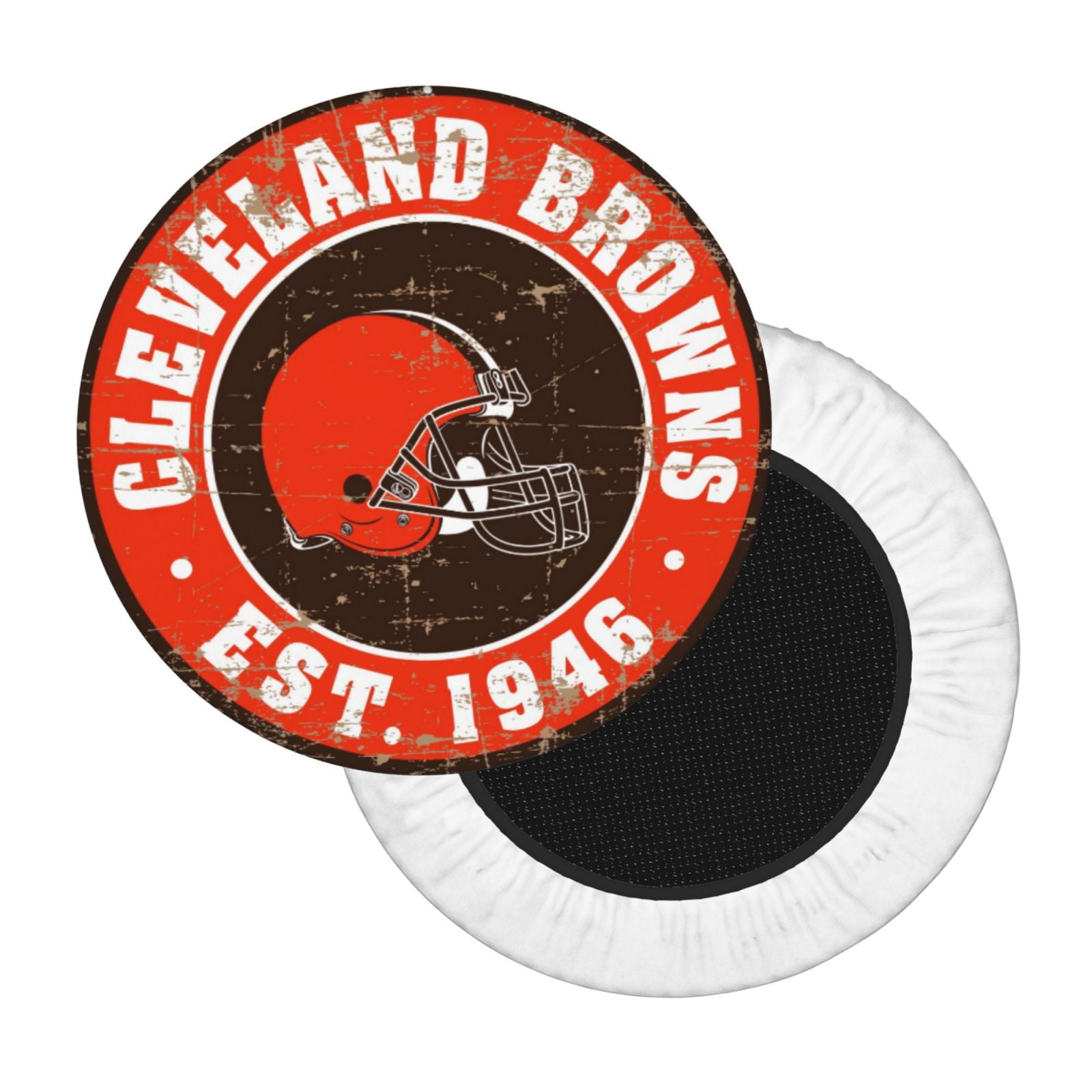 Browns Football Team Personalized Round Bar Stool Seat Covers, Non-Slip ...