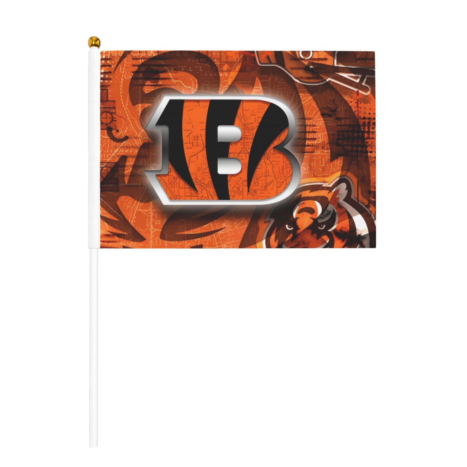 Browns Handheld Flag Team 5.5x8.2in Handheld Flag With Flagpole with ...