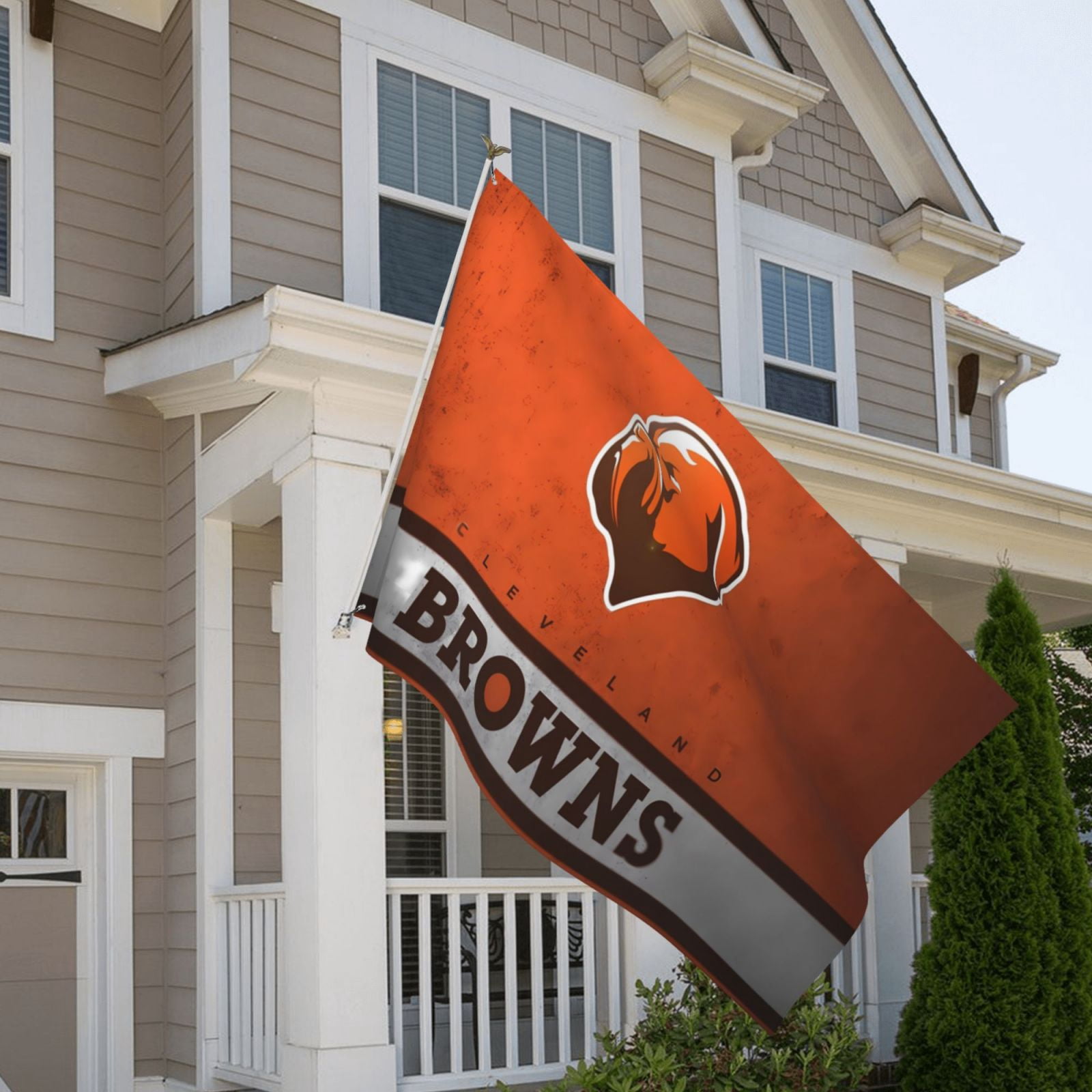 Browns Outdoor 5x8ft Football Team Flag - Lightweight, durable ...