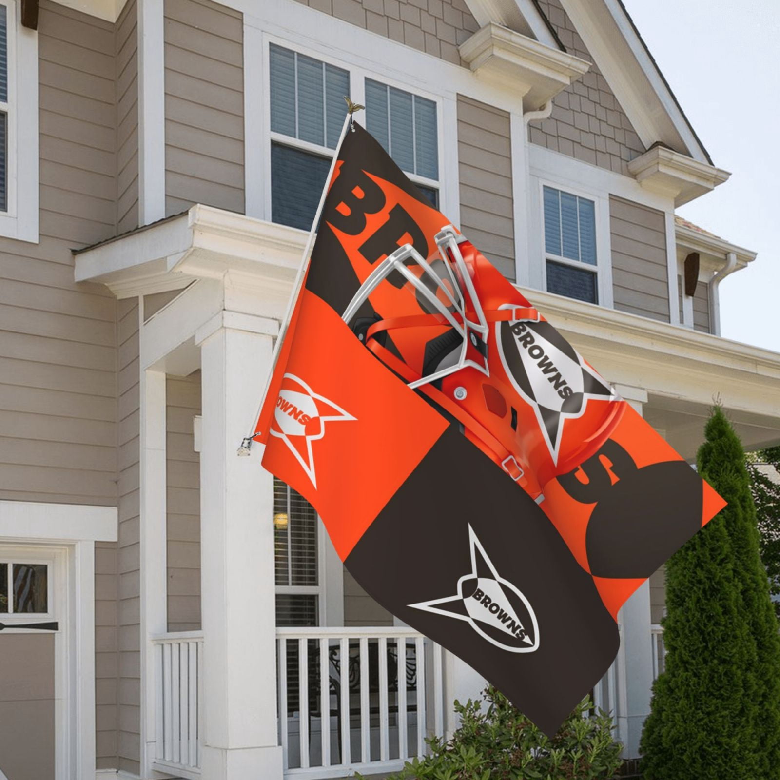 Browns Outdoor Decorative Flags Printed with Football Team Logo Support ...