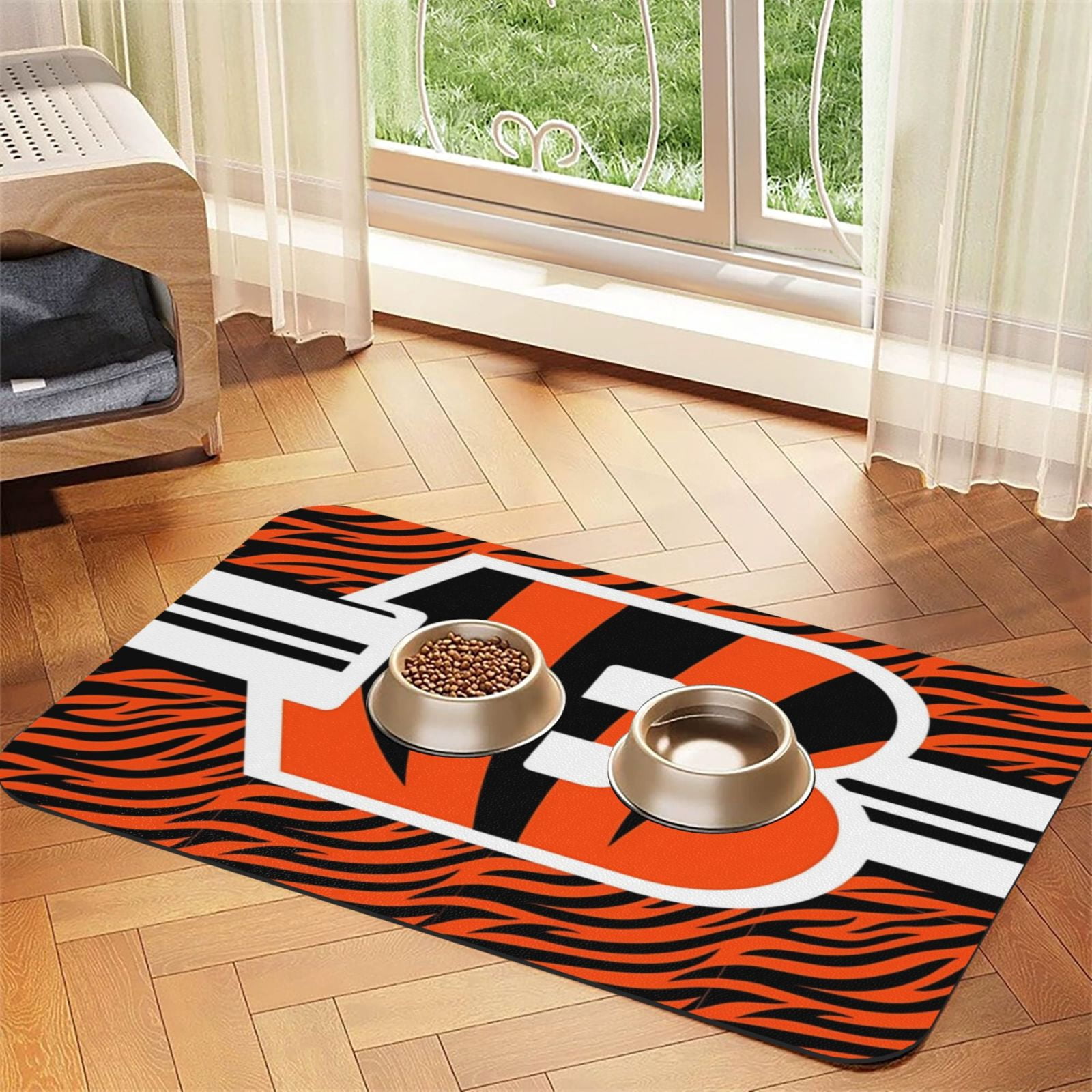 Browns Pet Absorbent Leather Tablecloth Pet Feeding Placemat for Food ...
