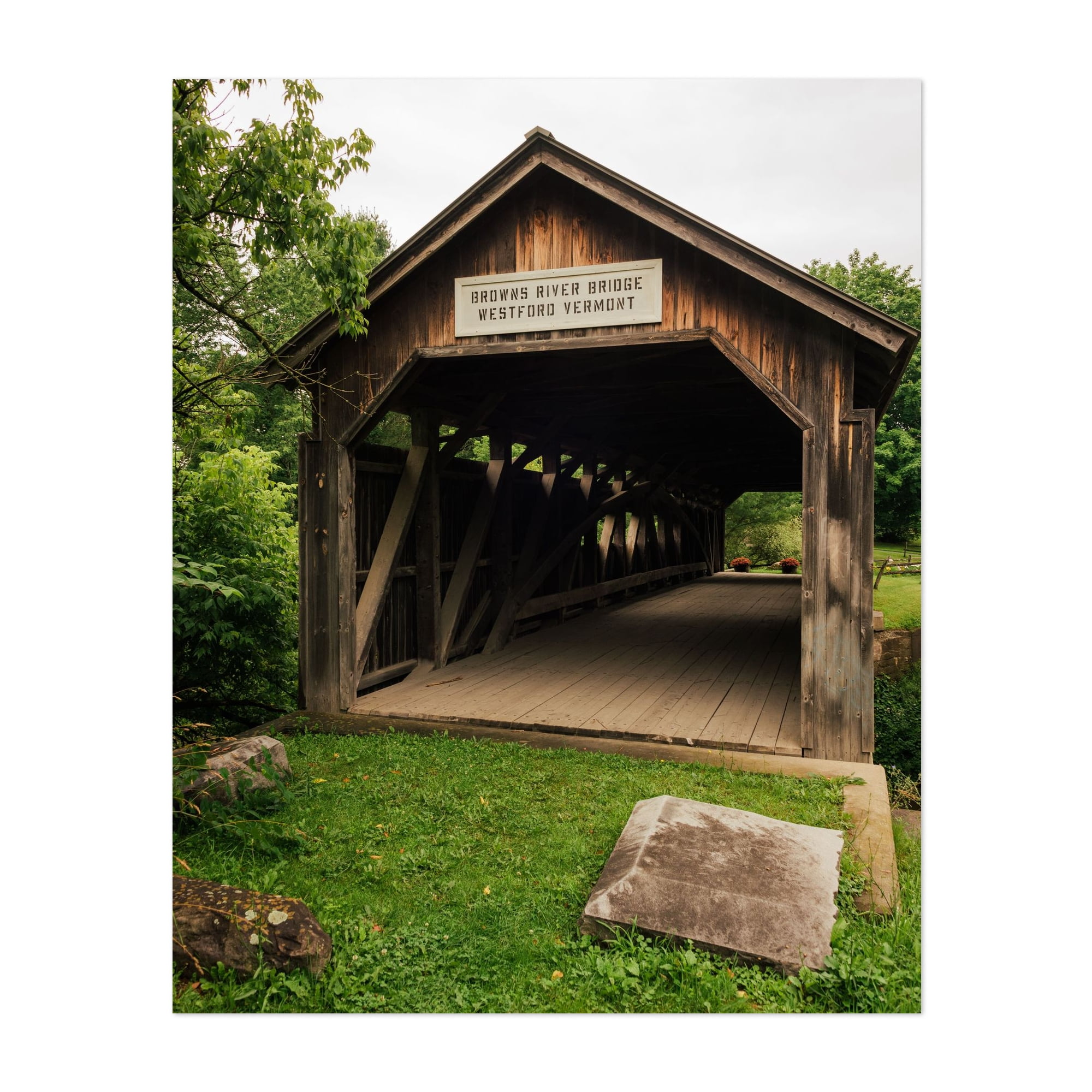 Browns River Covered Bridge 02 - Westford Vermont Photography Bridge ...